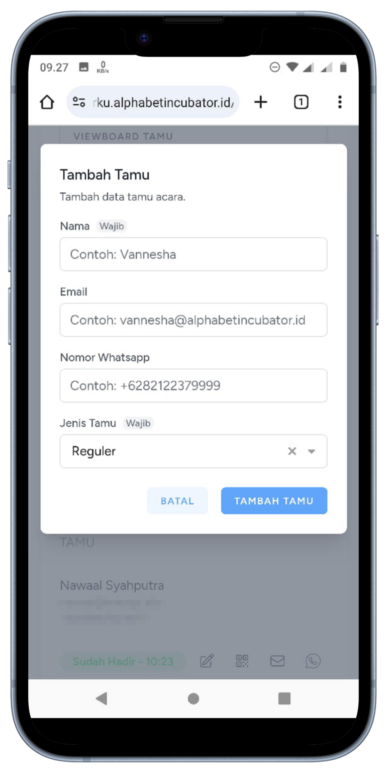Buku Tamu Digital - Hadirku